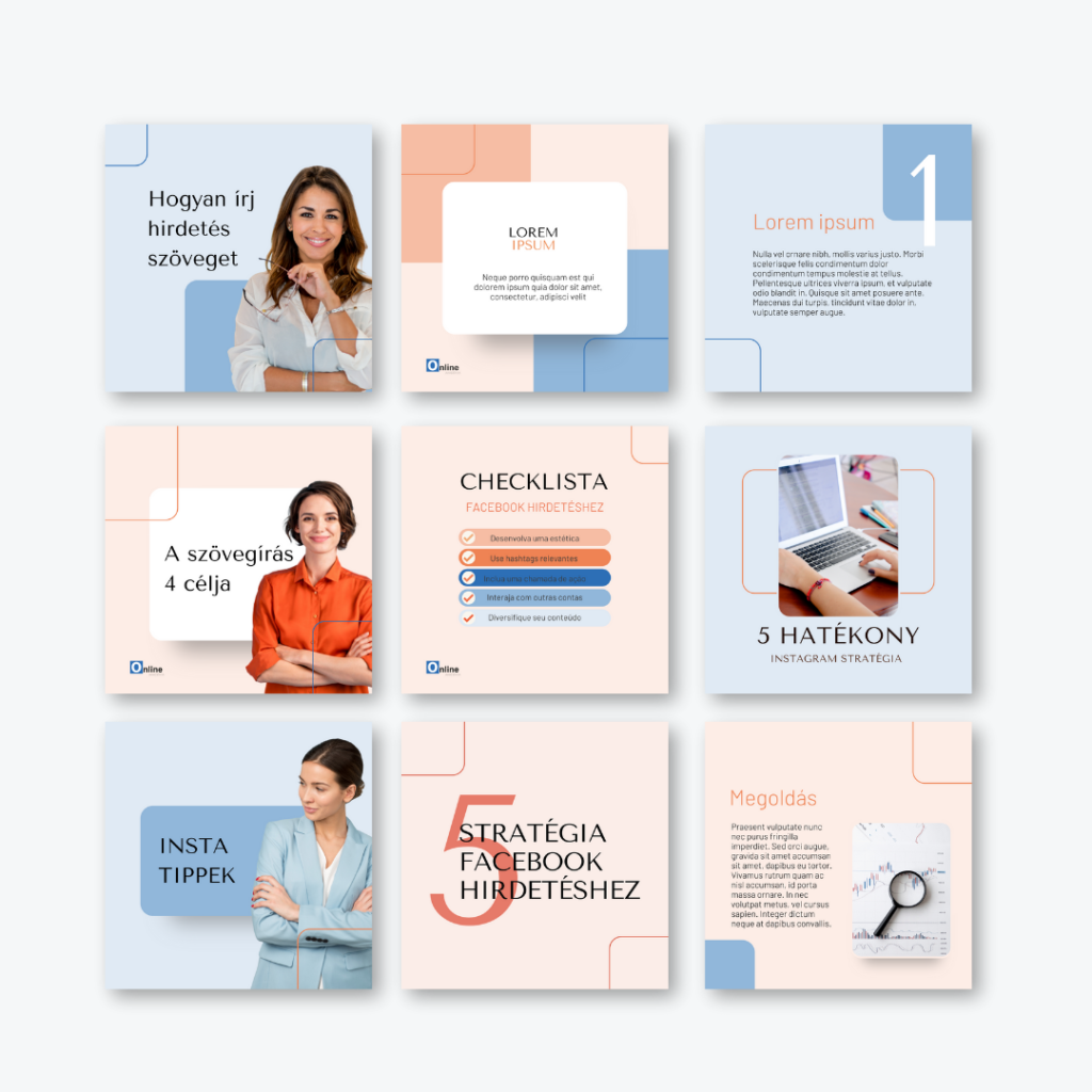 Közösségi média sablonok - Farkas Adrienn